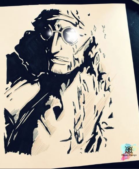 Kuzan (Akoiji) drawing - Galerie - Pirateboard - Das One Piece Forum